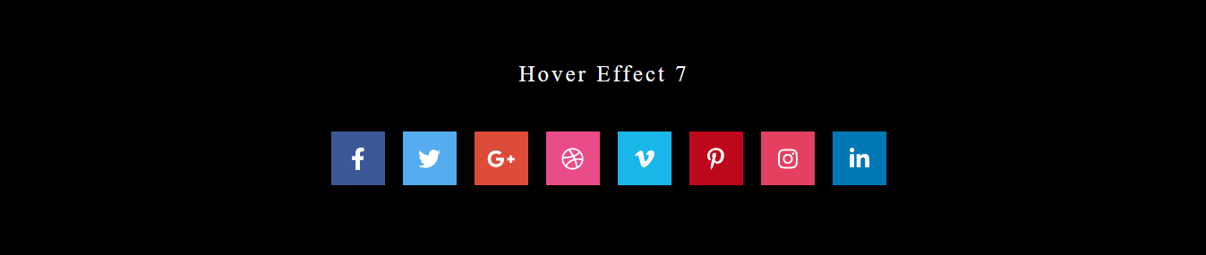 Social Media Button Hover Effect by romincomputer | CodeCanyon